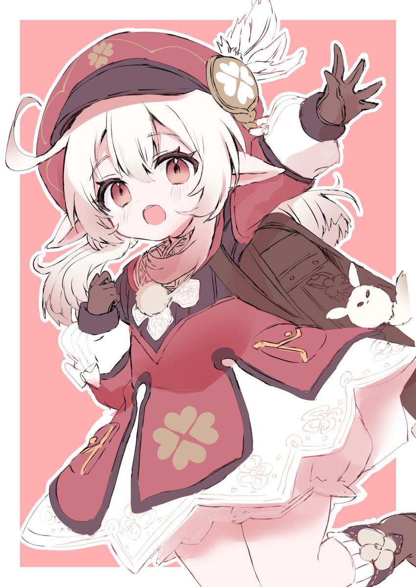 The Big ImageBoard (TBIB) - 1girl :d backpack bag blonde hair border ...