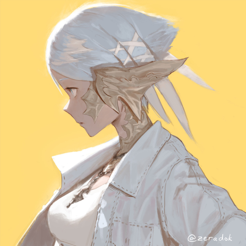 The Big ImageBoard (TBIB) - 1girl artist name au ra blue eyes blue hair ...