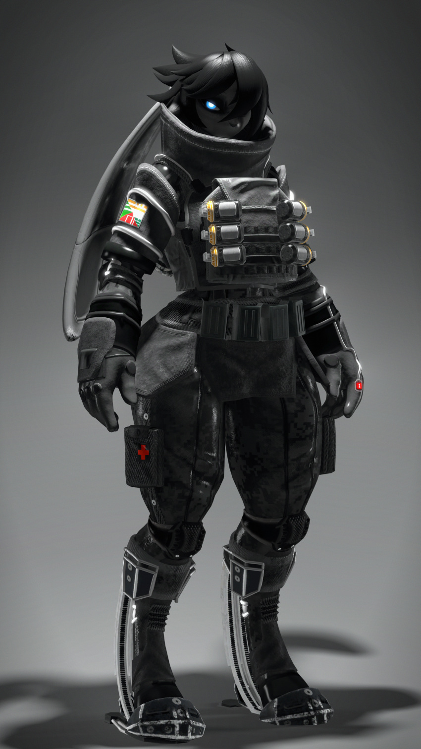 The Big ImageBoard (TBIB) - 2023 3d (artwork) 4k 9:16 absurd res anthro armor black hair black ...