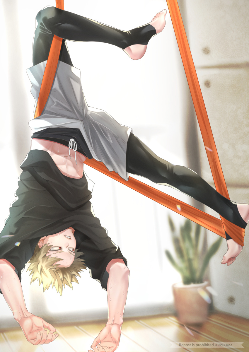 The Big ImageBoard (TBIB) - 1boy absurdres bakugou katsuki black shirt ...