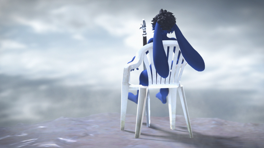 The Big ImageBoard (TBIB) - 16:9 2023 3d (artwork) anthro black hair chair cheek tuft digital ...