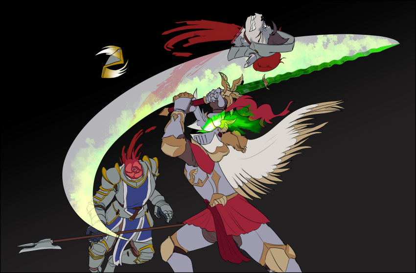 The Big ImageBoard (TBIB) - absurd res ambiguous gender anthro armor athletic athletic female ...