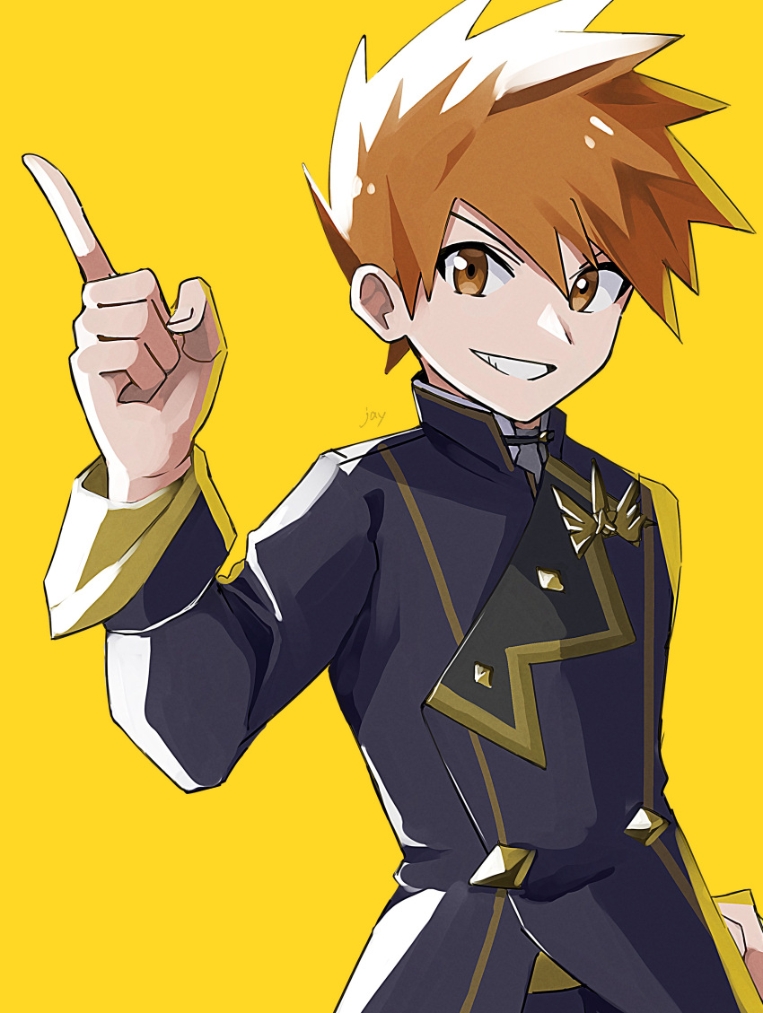 The Big ImageBoard (TBIB) - 1boy absurdres black jacket blue oak blue ...