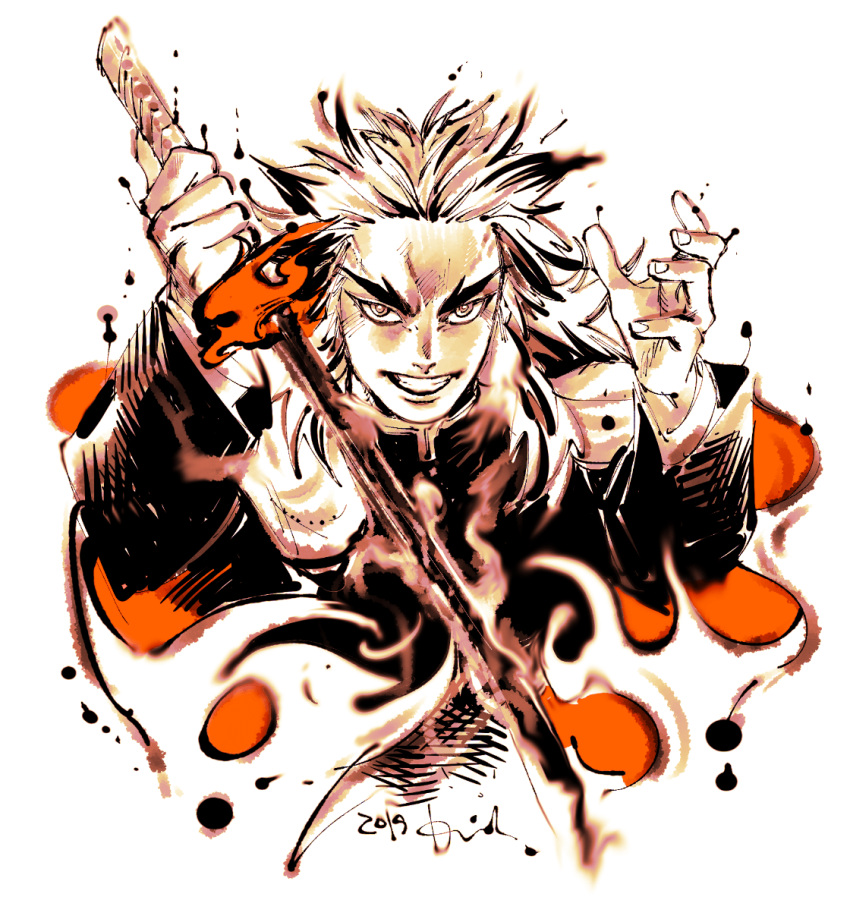 The Big ImageBoard (TBIB) - 1boy demon slayer uniform forehead forked ...