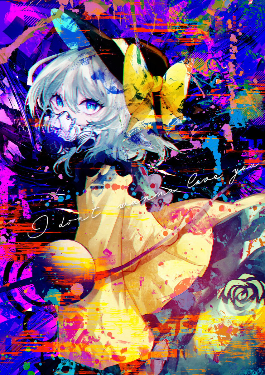The Big Imageboard Tbib 1girl Abstract Background Absurdres Black