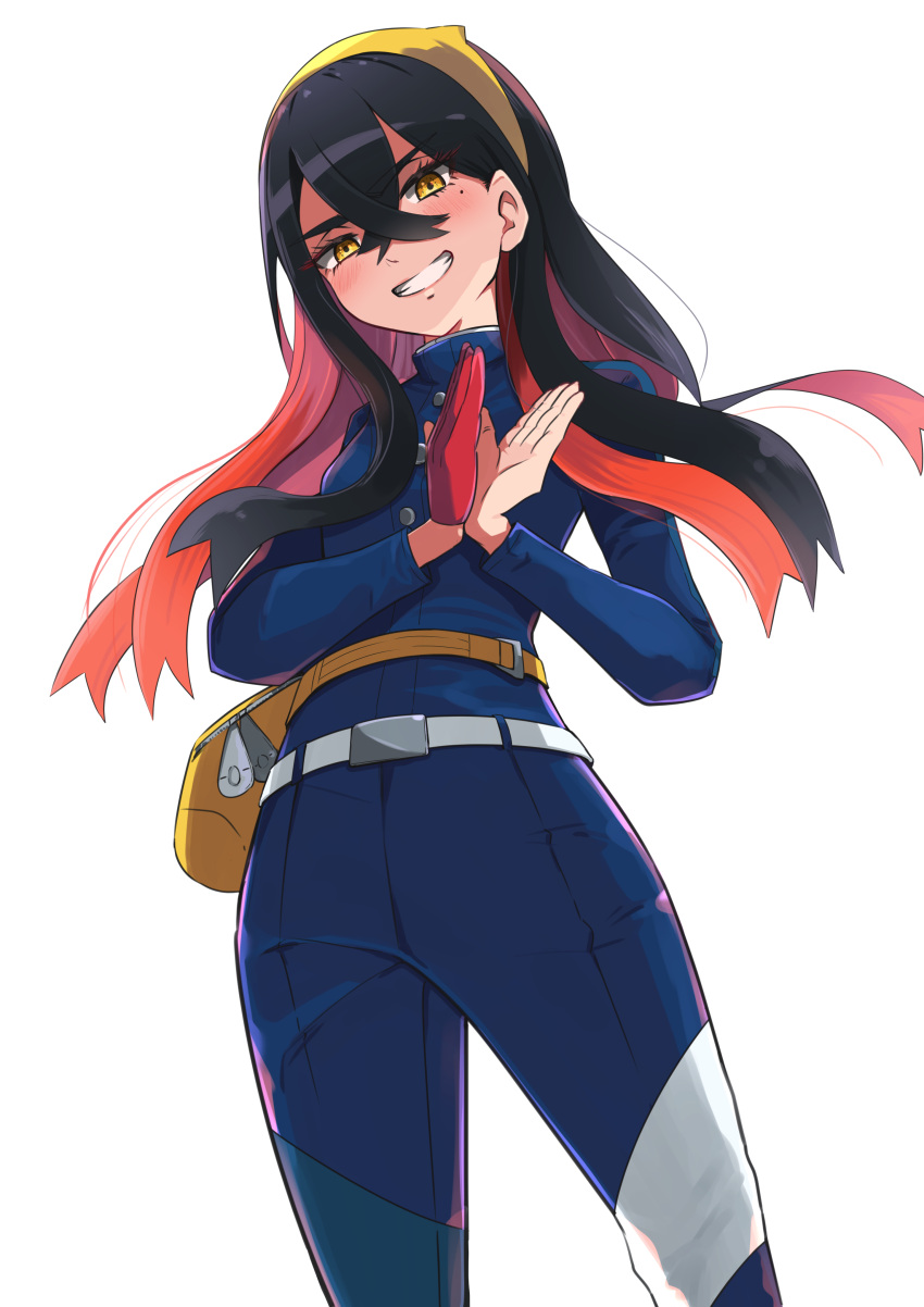 The Big ImageBoard (TBIB) - 1girl absurdres black hair blue jacket blue pants buttons carmine ...