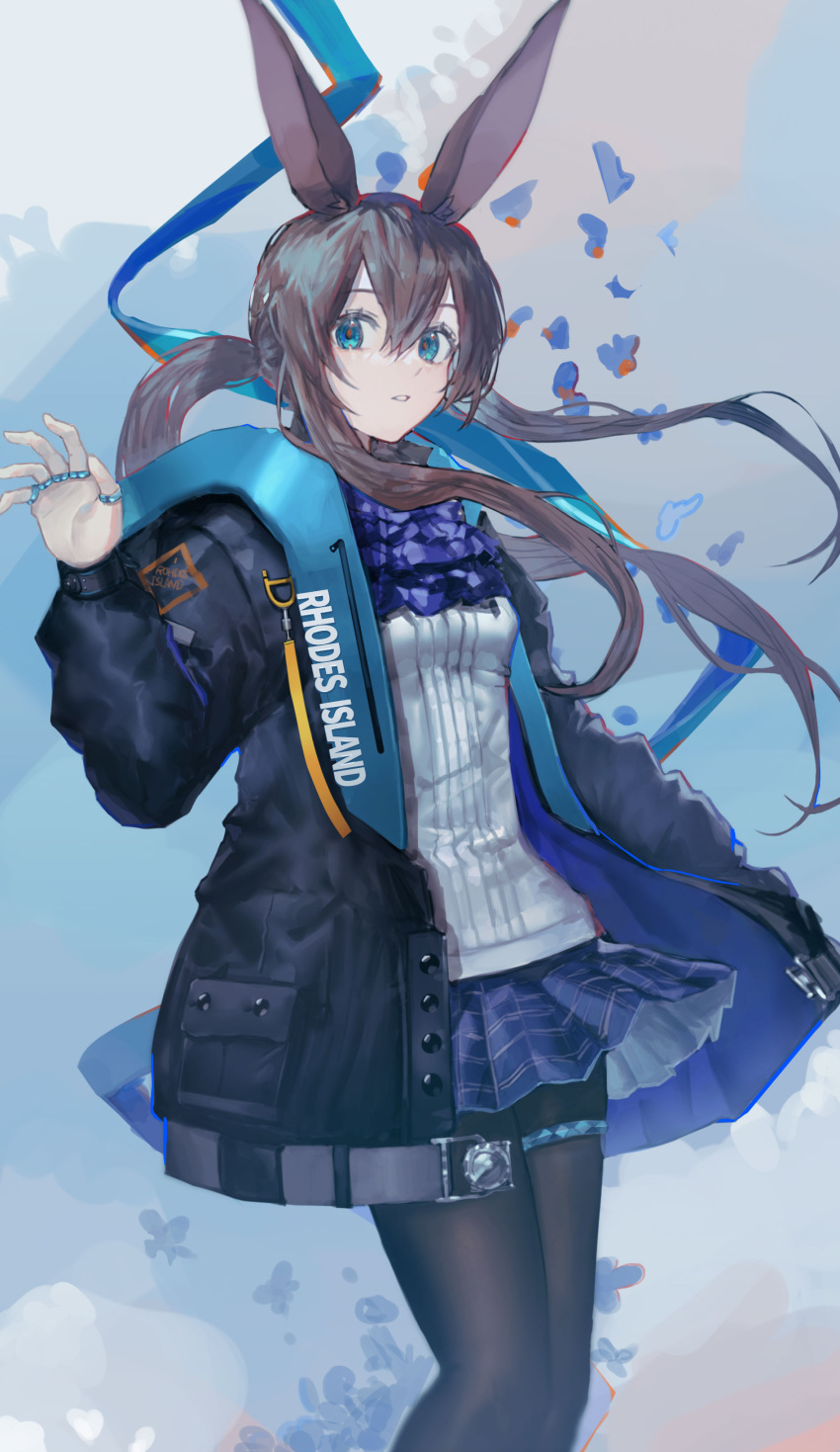 The Big ImageBoard (TBIB) - 1girl absurdres amiya (arknights) animal ears arknights ascot black ...