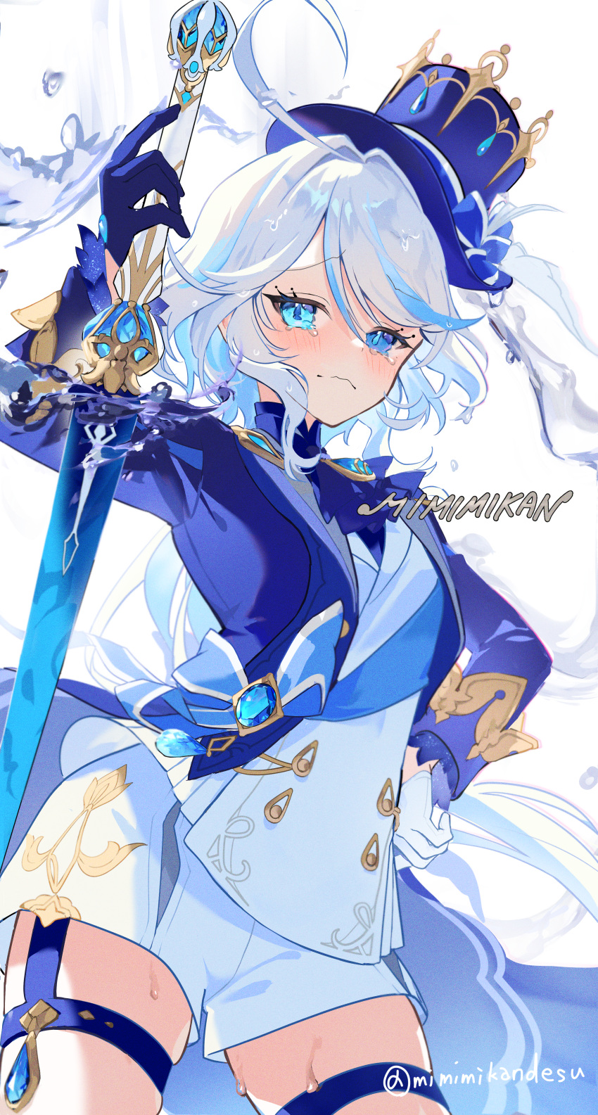 The Big ImageBoard (TBIB) - 1girl absurdres ahoge artist name ascot asymmetrical gloves black ...