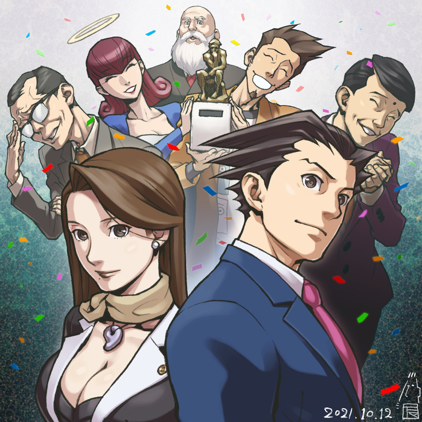 The Big ImageBoard (TBIB) - 2girls 5boys ace attorney asymmetrical ...