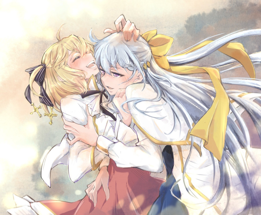 The Big Imageboard Tbib 2girls Ahoge Anisphia Wynn Palettia Black