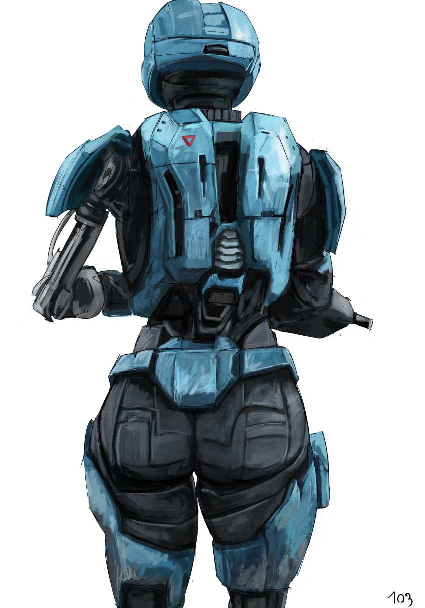 The Big ImageBoard (TBIB) - 1girl absurdres ass assault rifle bullpup cable catherine-b320 ...