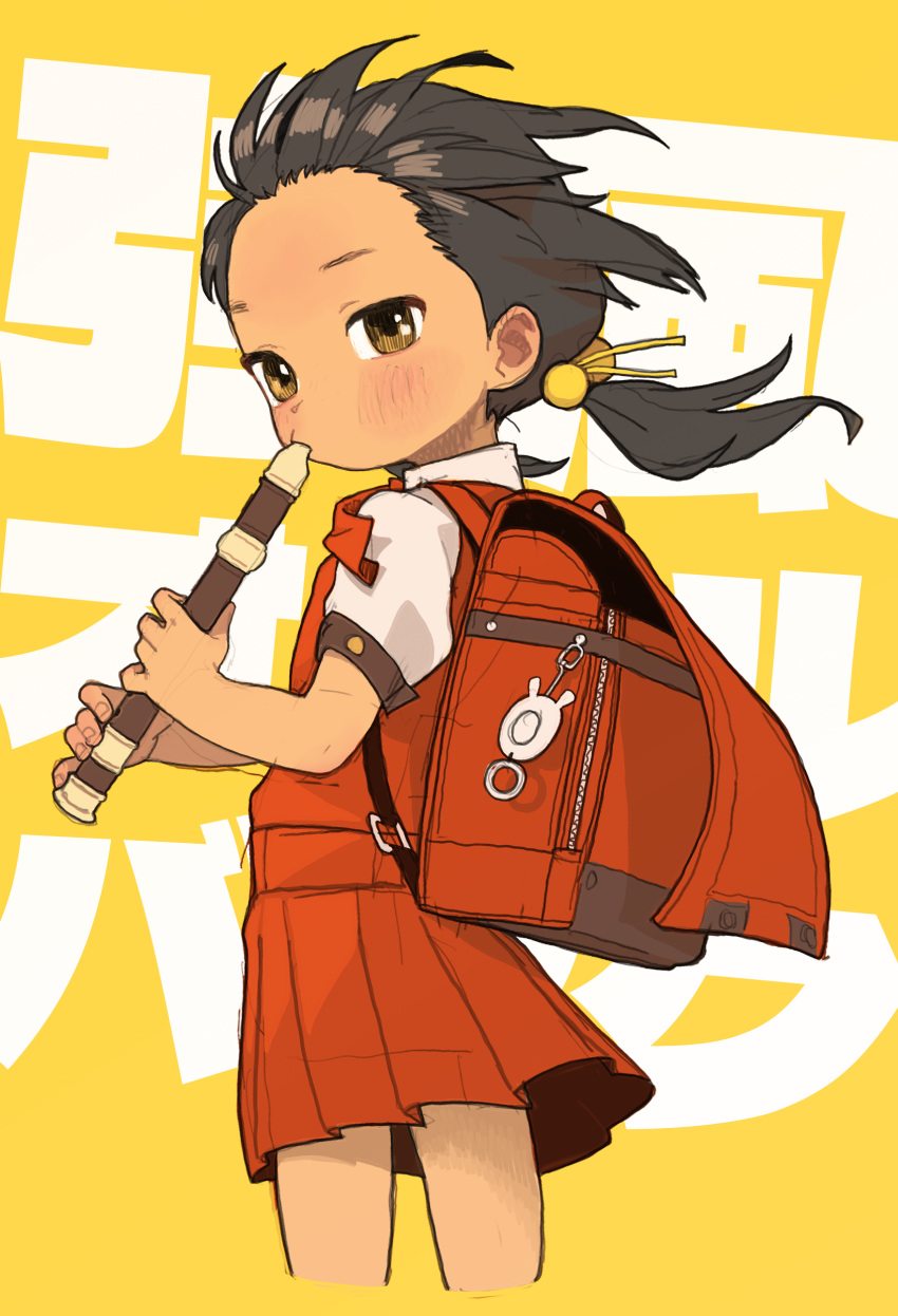 The Big Imageboard Tbib 1girl Absurdres Backpack Bag Black Hair