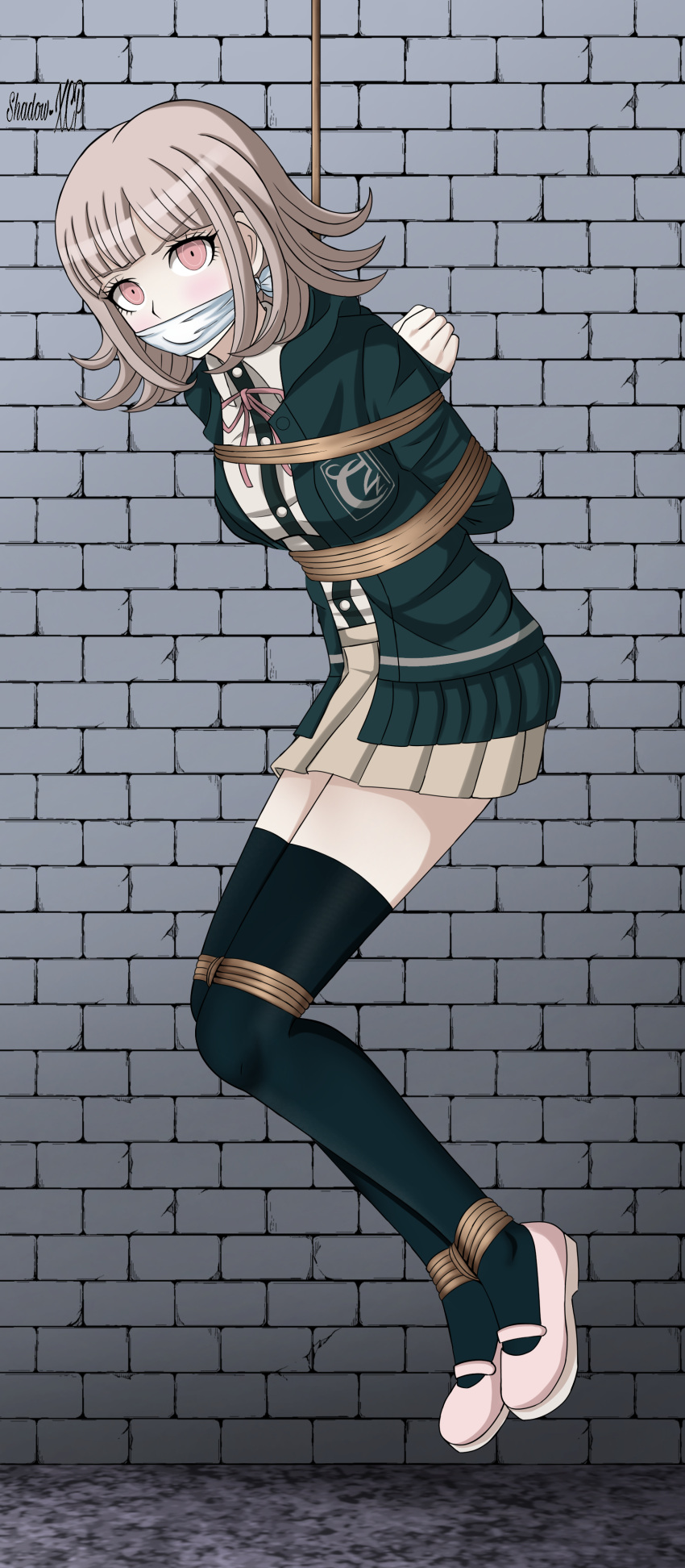 The Big ImageBoard (TBIB) - 1girl absurdres arms behind back bdsm black thighhighs bondage bound ...