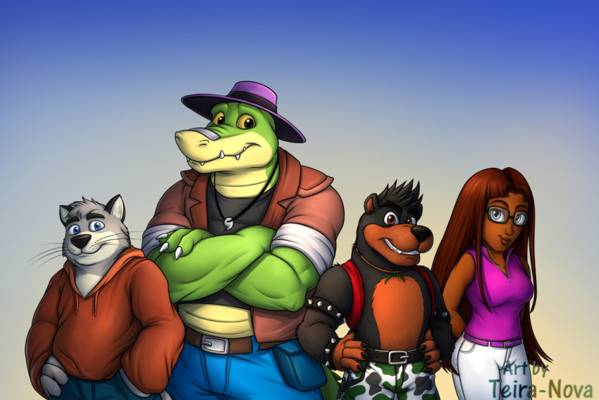 The Big ImageBoard (TBIB) - 2023 3:2 alligator alligatorid anthro bear ...