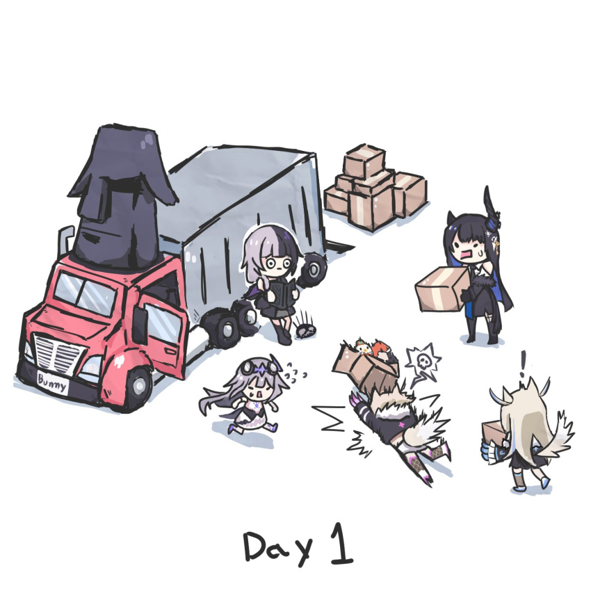 The Big ImageBoard (TBIB) - ! 5girls :o black hair blonde hair blue ...