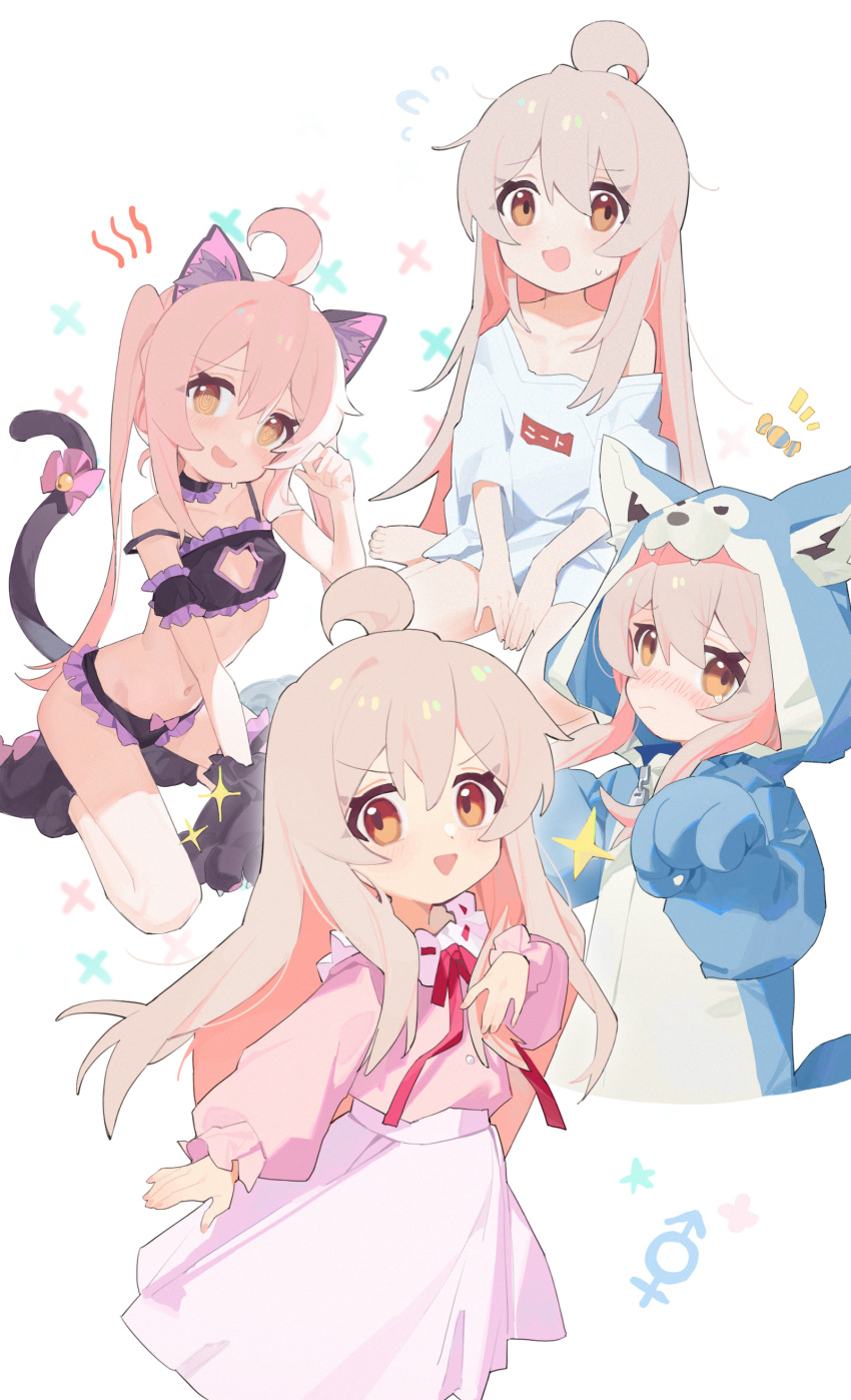 The Big ImageBoard (TBIB) - 1girl absurdres ahoge animal costume animal ears animal hands cat ...