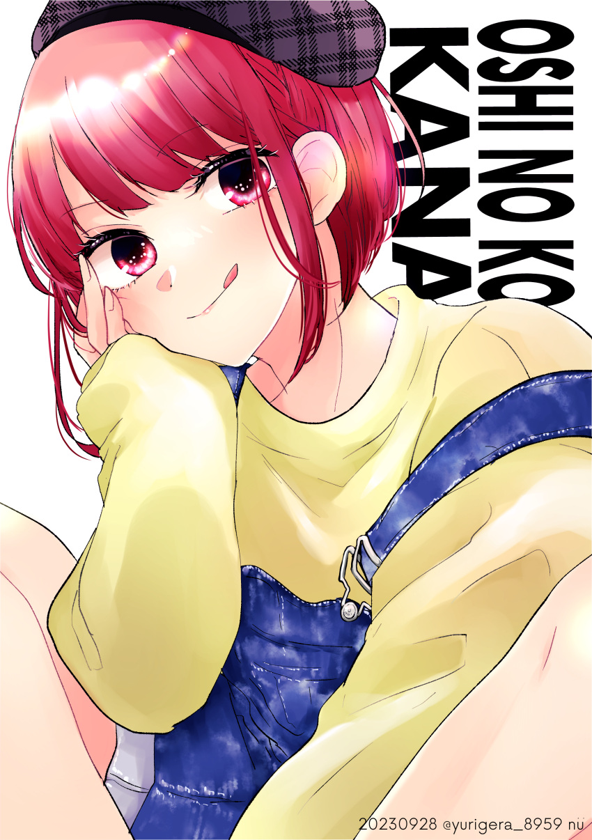 The Big ImageBoard (TBIB) - 1girl absurdres arima kana beret blue overalls bob cut closed mouth ...