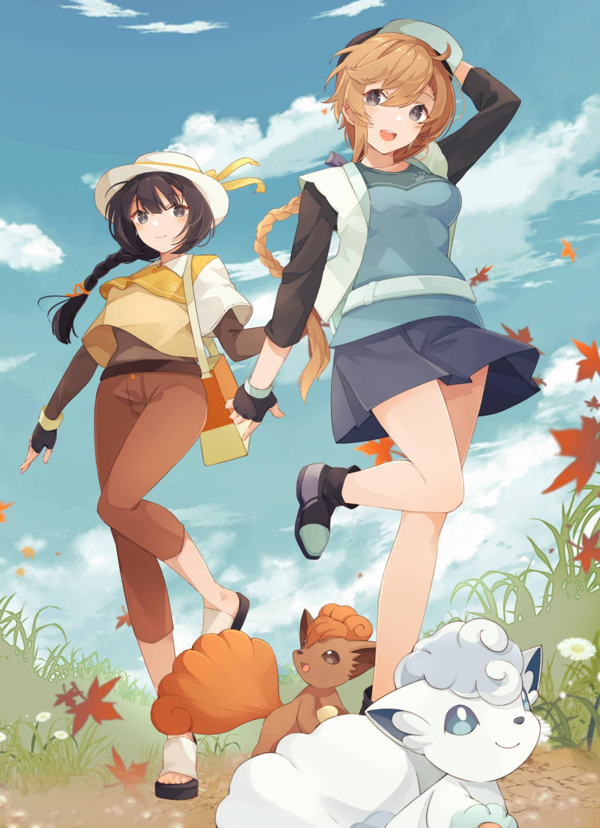 The Big ImageBoard (TBIB) - 2girls akizuki (kancolle) alolan vulpix ...