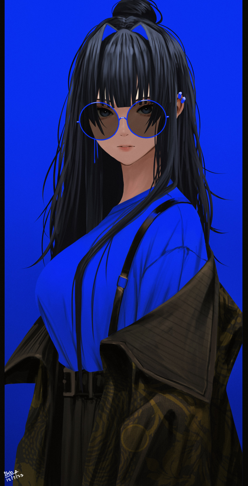 The Big ImageBoard (TBIB) - 1girl absurdres alternate costume belt black belt black coat black ...