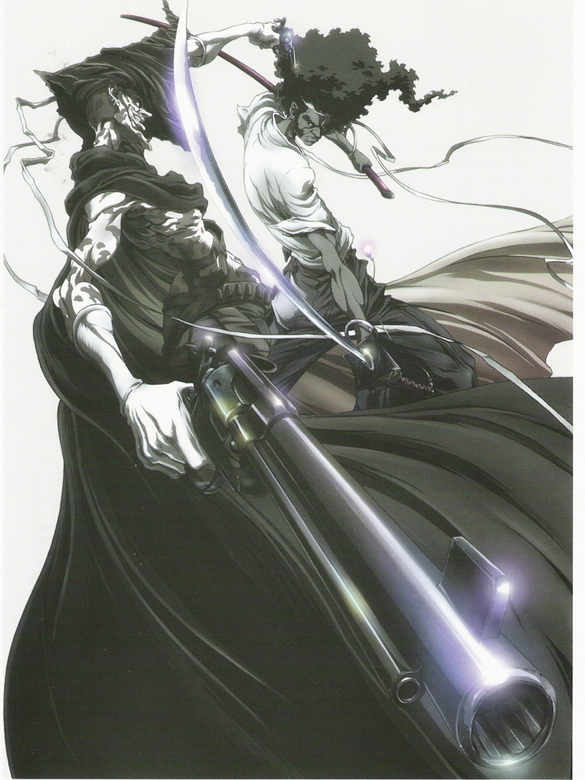 The Big ImageBoard (TBIB) - 2boys afro samurai afro samurai (character) gun highres justice ...