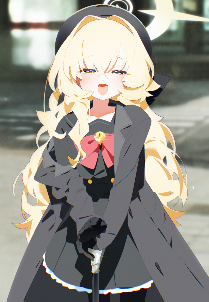 The Big ImageBoard (TBIB) - 1girl absurdres beret black coat black ...