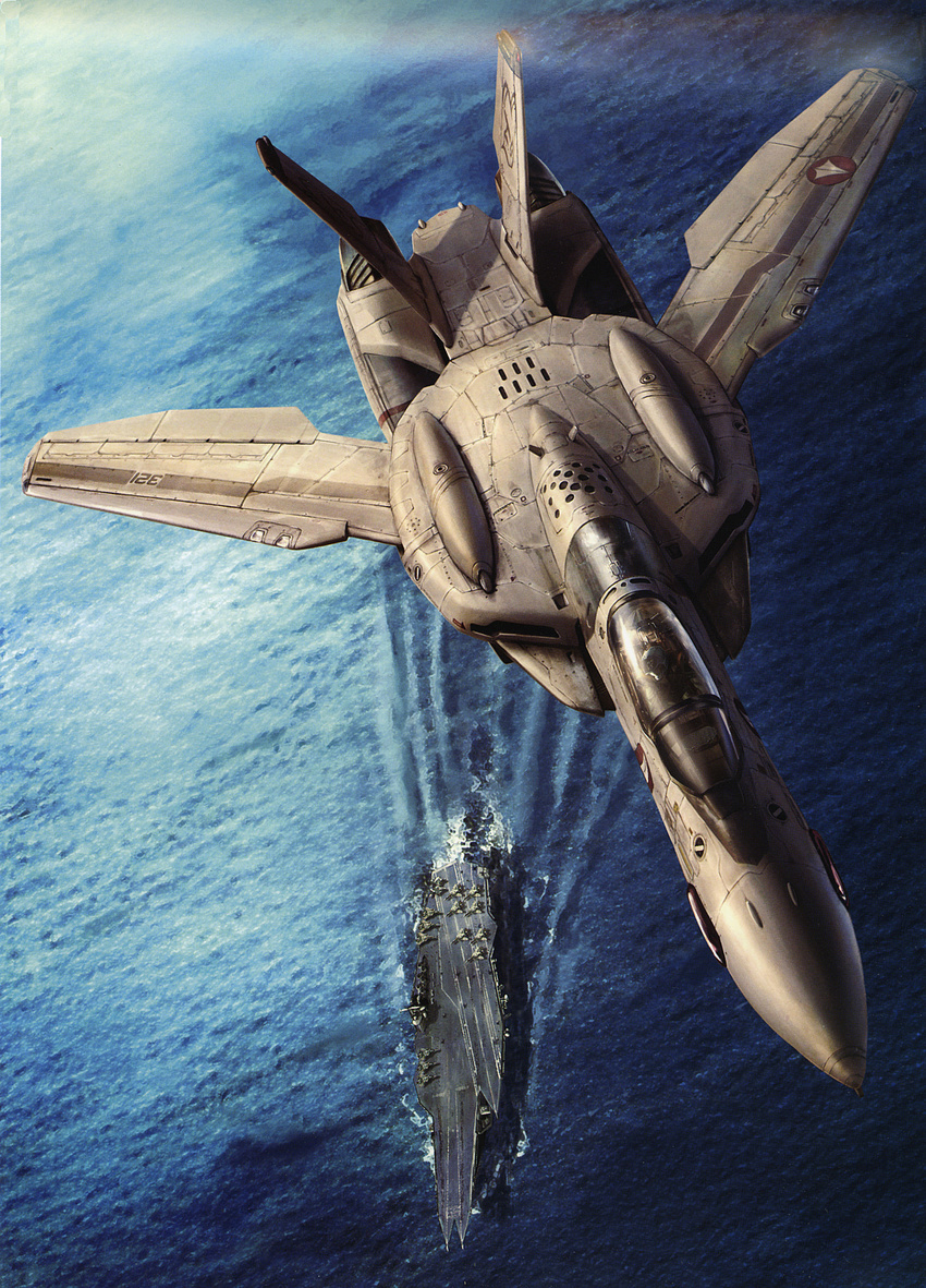 The Big ImageBoard (TBIB) - aircraft aircraft carrier airplane asuka ii flying foreshortening ...