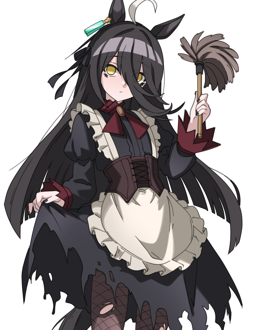 The Big ImageBoard (TBIB) - 1girl absurdres ahoge animal ears apron ...