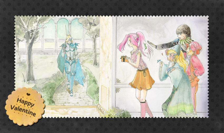 The Big ImageBoard (TBIB) - 2boys 3girls armor blonde hair brown hair ...