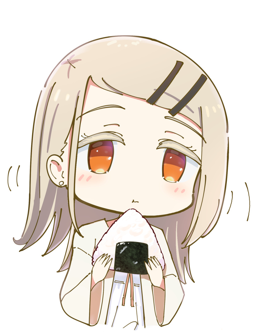 The Big ImageBoard (TBIB) - 1girl blonde hair chibi chibi only earrings ...