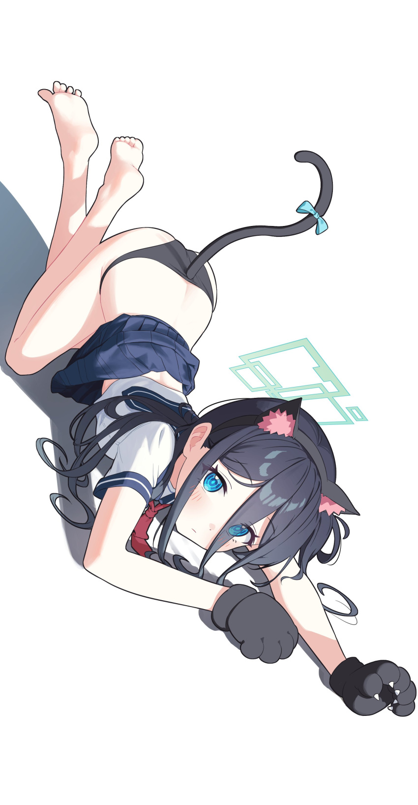 The Big ImageBoard (TBIB) - 1girl absurdres all fours alternate costume animal ear fluff animal ...