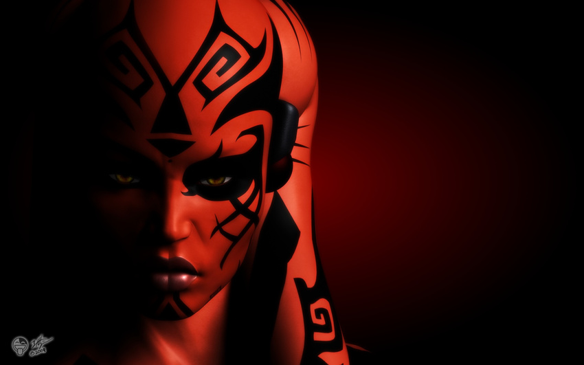 The Big ImageBoard (TBIB) - 3d close-up darth talon darthhell face ...