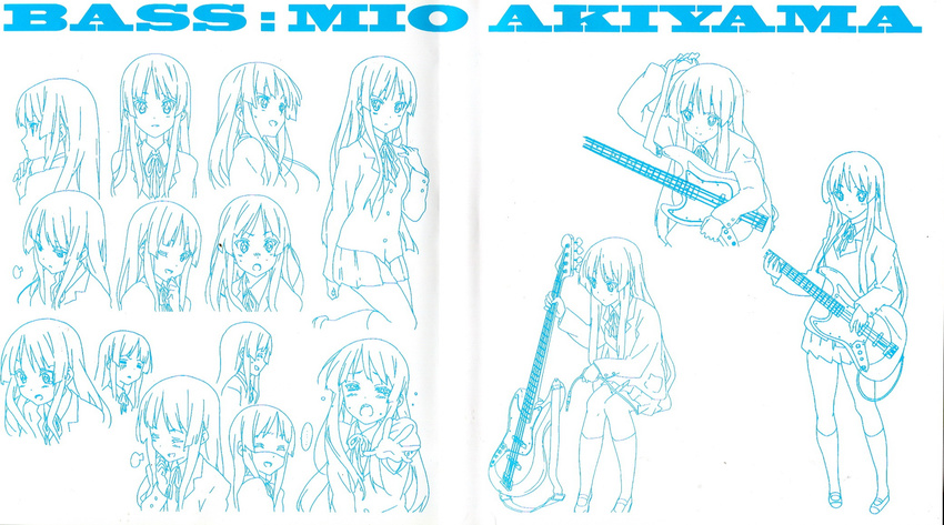 The Big ImageBoard (TBIB) - akiyama mio black eyes black hair highres k-on! long hair simple ...