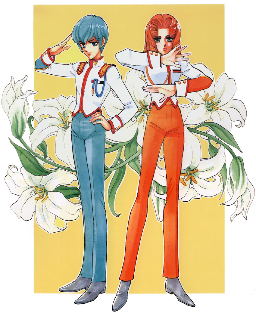 The Big Imageboard Tbib 1girl 90s Aiguillette Arisugawa Juri Flower