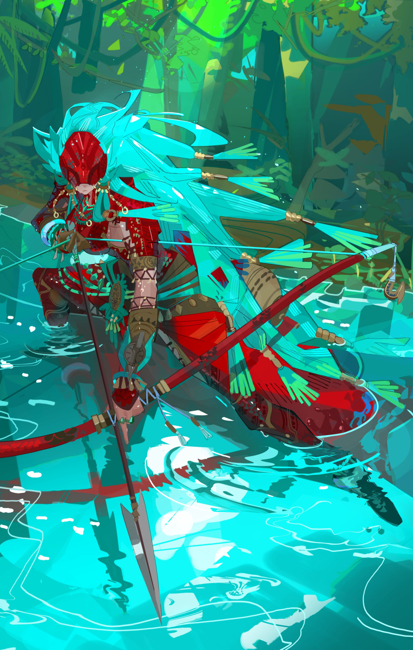 The Big ImageBoard (TBIB) - absurdres armor arrow (projectile) bow (weapon) commentary drawing ...