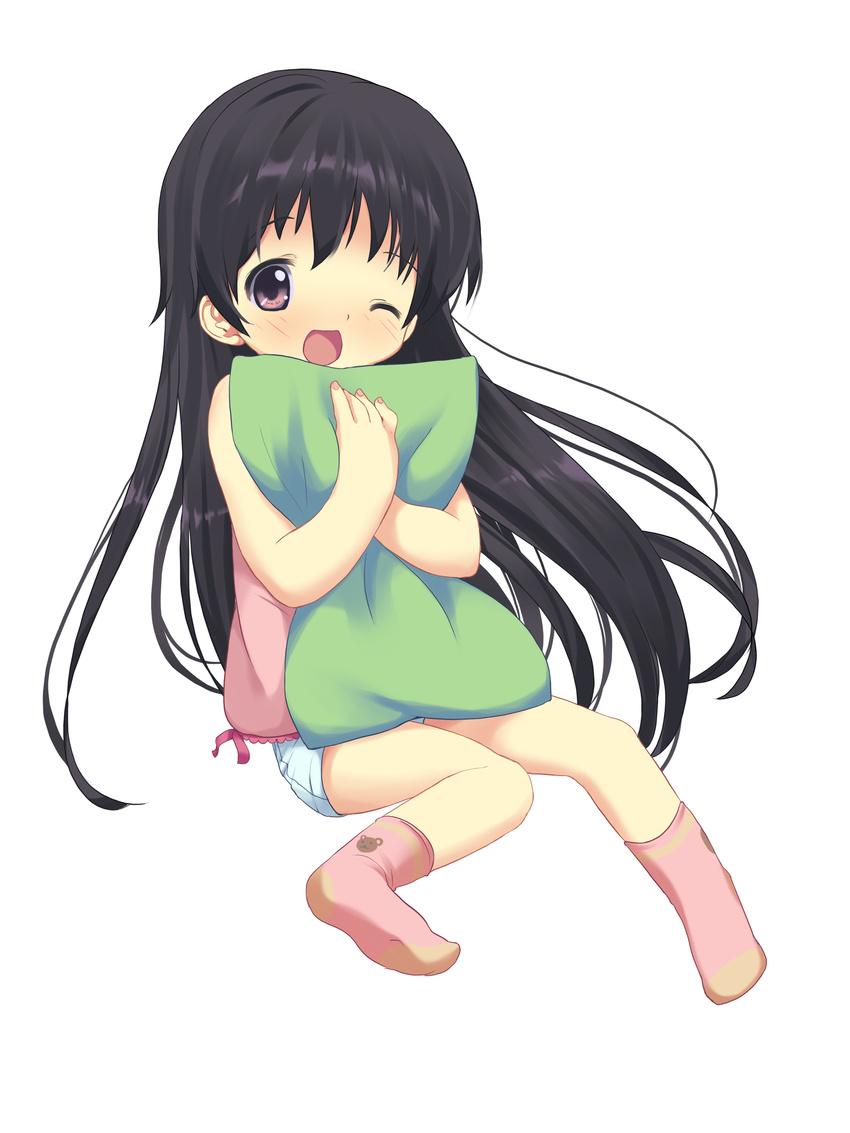 The Big ImageBoard (TBIB) - 1girl ;d absurdres anyannko bad id bad pixiv id black hair blush ...