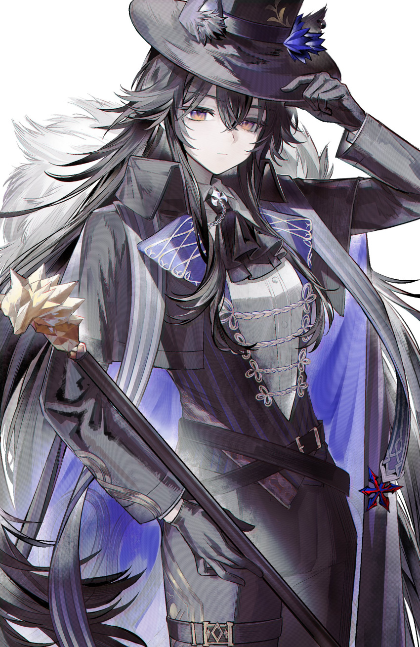 The Big ImageBoard (TBIB) - 1girl absurdres animal ear fluff animal ears arknights ascot black ...