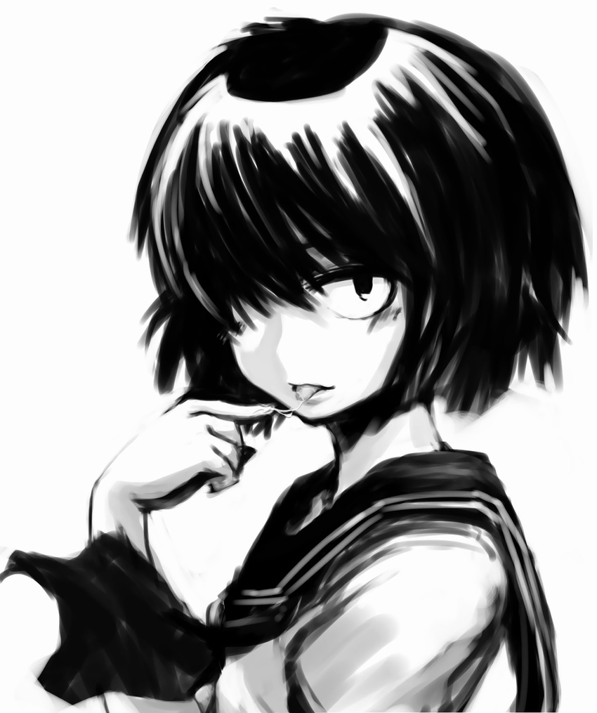 The Big ImageBoard (TBIB) - alone black and white girl minimal nazo no ...