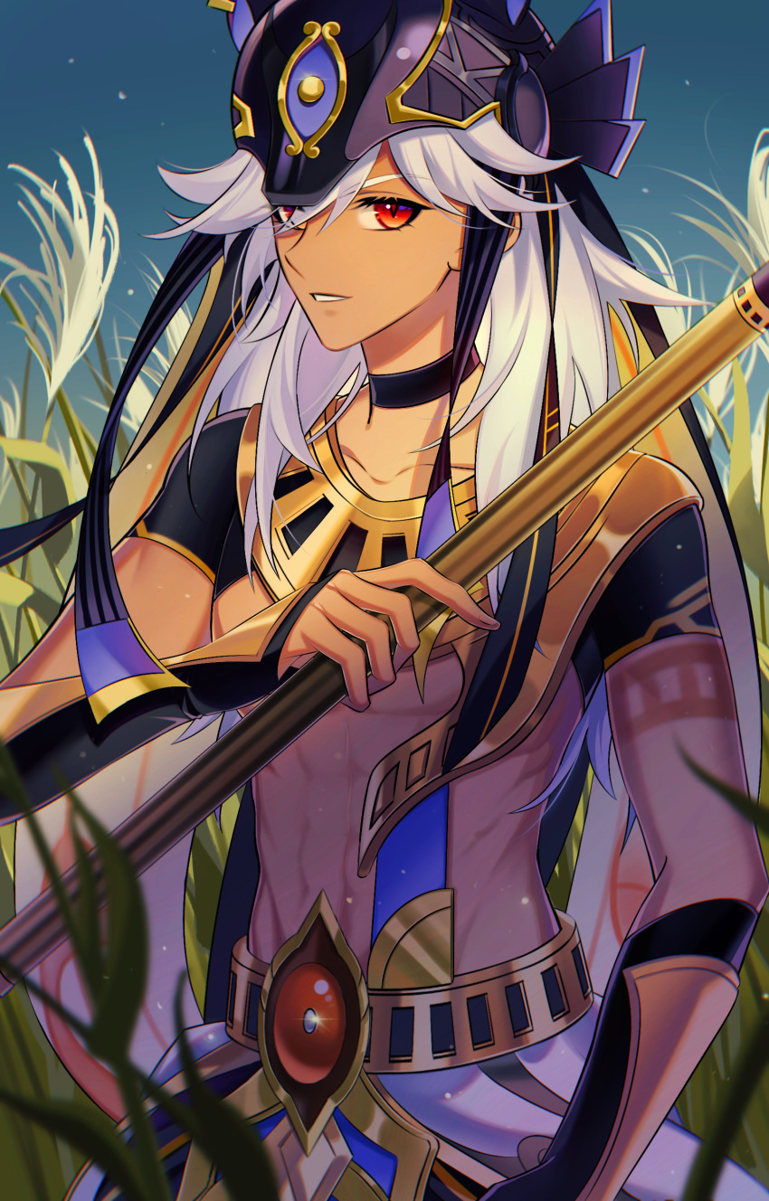 The Big ImageBoard (TBIB) - 1boy absurdres animal ears arm tattoo cyno ...