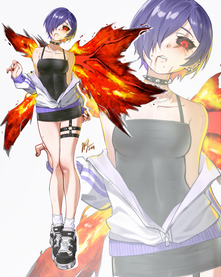 The Big ImageBoard (TBIB) - 1girl absurdres alternate costume black choker black dress black ...