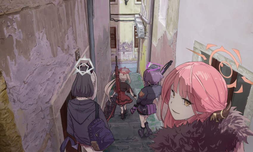 The Big ImageBoard (TBIB) - 4girls alley aru (blue archive) backpack ...