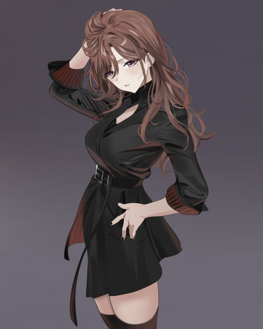 The Big ImageBoard (TBIB) - 1girl absurdres alternate hair length alternate hairstyle arm up ...