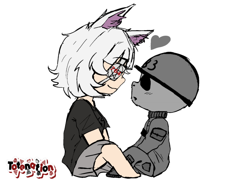 The Big ImageBoard (TBIB) - 764chan chibi drill sgt grey heart highres ...