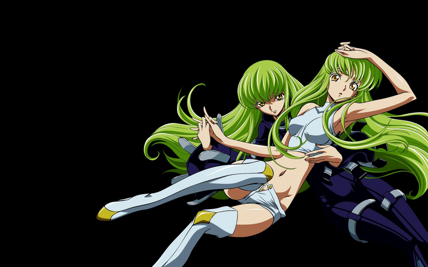 The Big Imageboard Tbib 2girls C C Cc Code Geass Female Green Hair