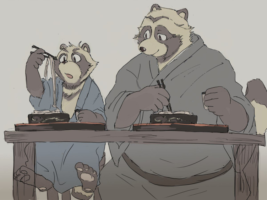 The Big ImageBoard (TBIB) - 2017 4:3 anthro aotadobukitch canid canine clothed clothing duo ...