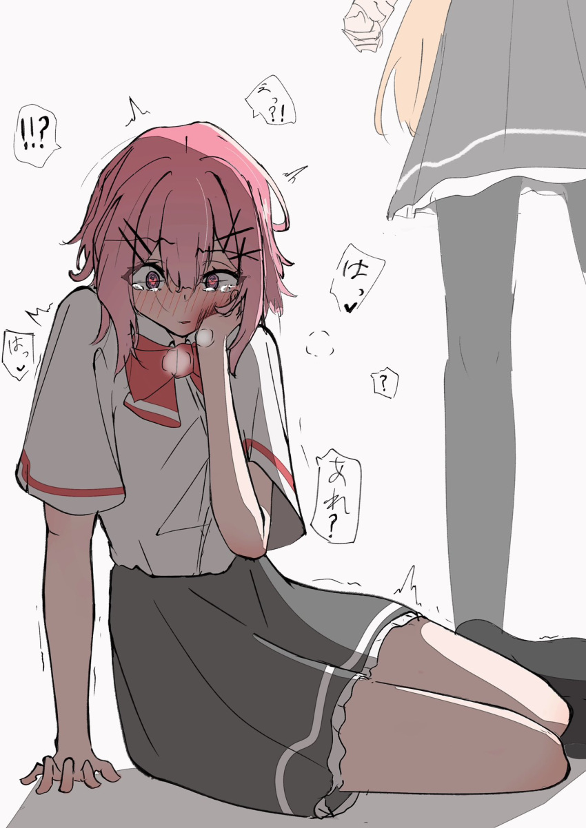 The Big ImageBoard (TBIB) - 2girls amaori renako black pantyhose blush ...