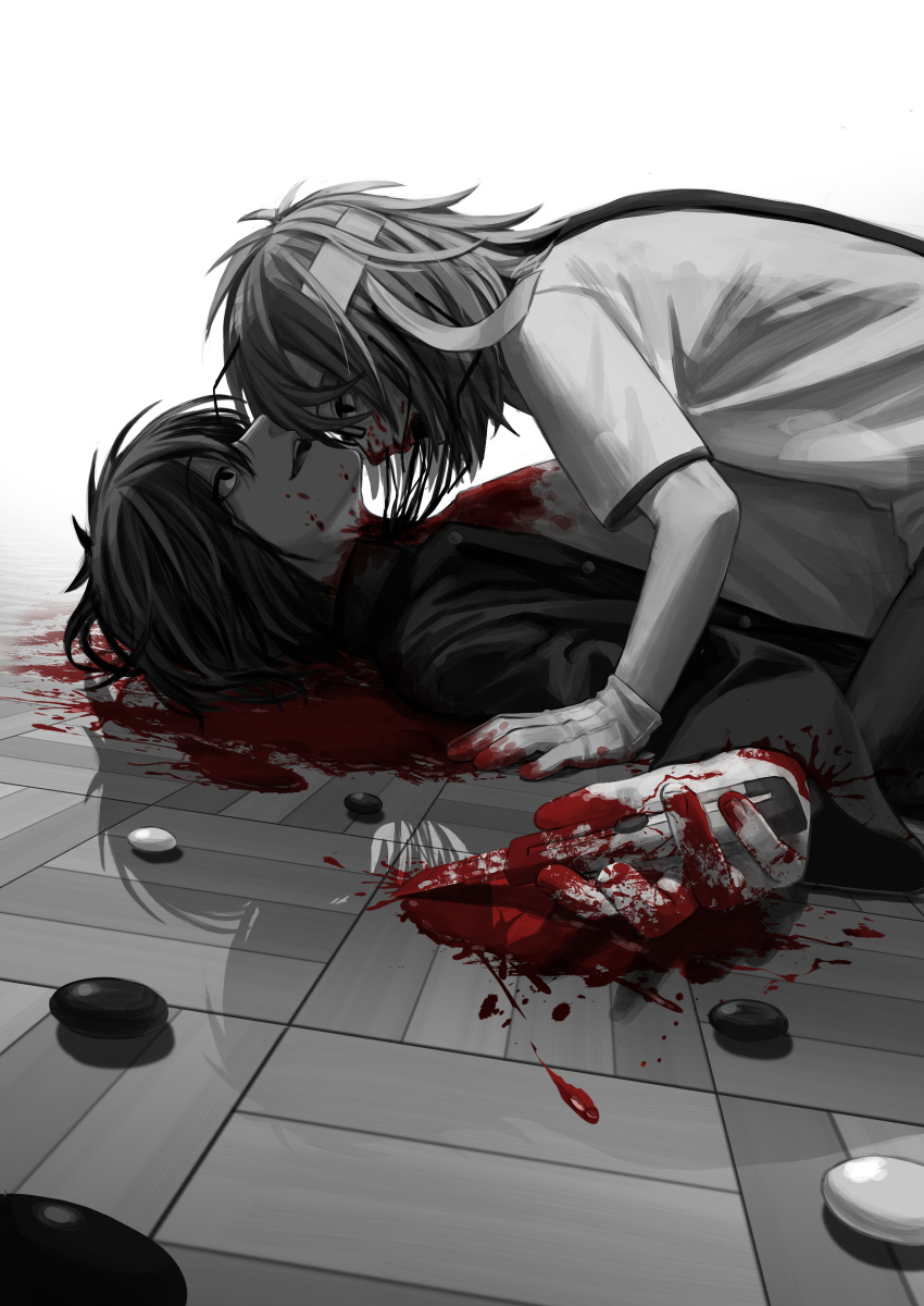 The Big ImageBoard (TBIB) - 2boys absurdres bleeding blood blood on ...
