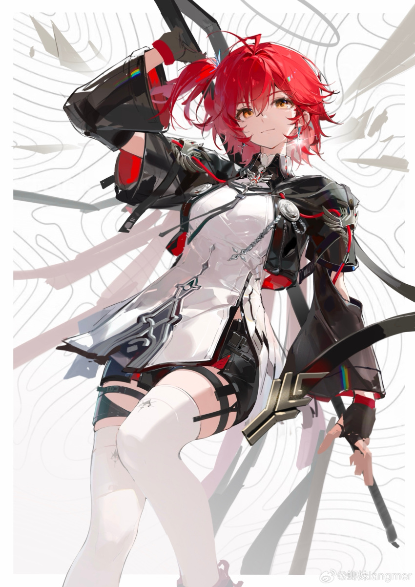 The Big ImageBoard (TBIB) - 1girl absurdres arknights arm up black ...