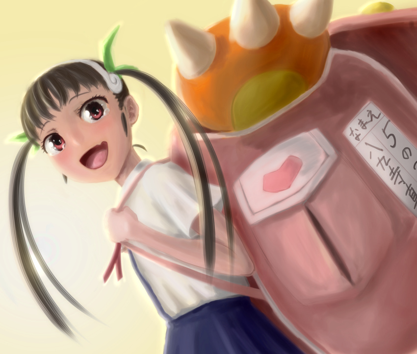 The Big Imageboard Tbib 1girl Backpack Bag Bakemonogatari Black