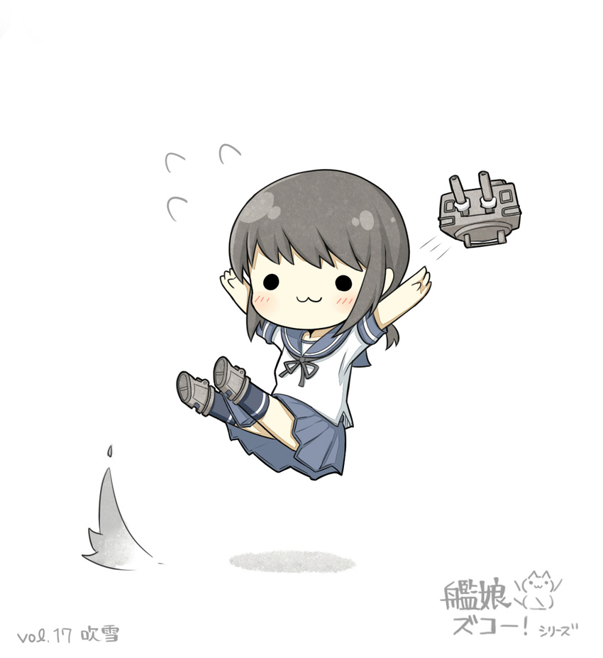 The Big ImageBoard (TBIB) - 1girl :3 arms up bad id bad pixiv id black ...