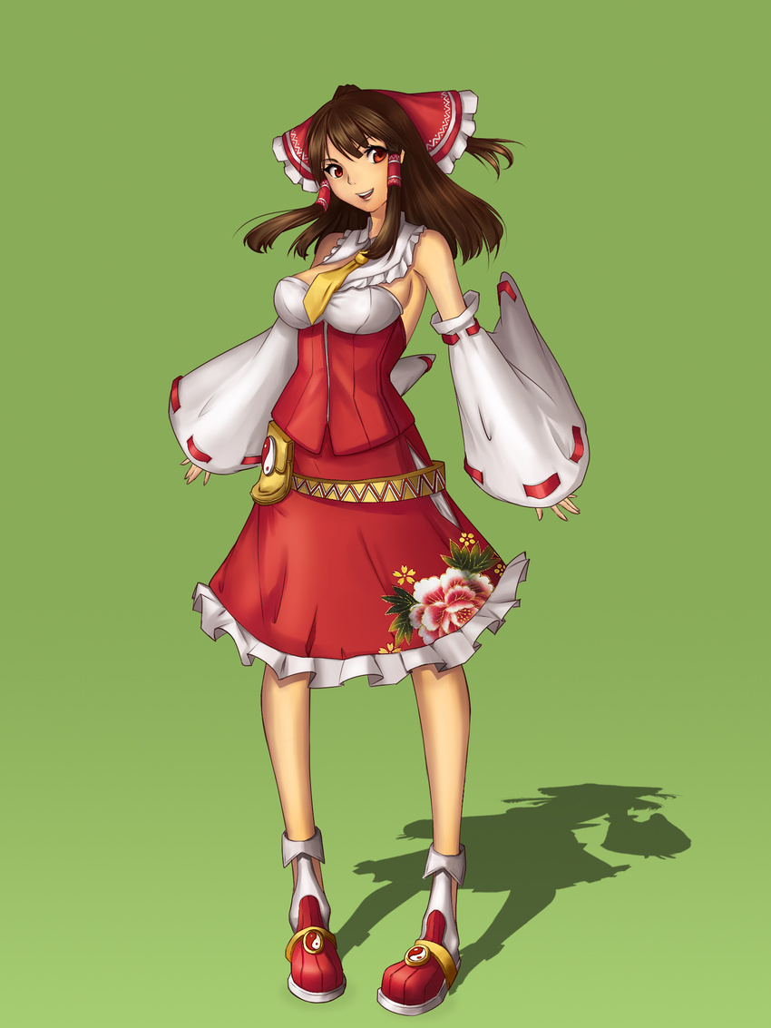 The Big Imageboard Tbib 1girl Bare Shoulders Breasts Brown Hair